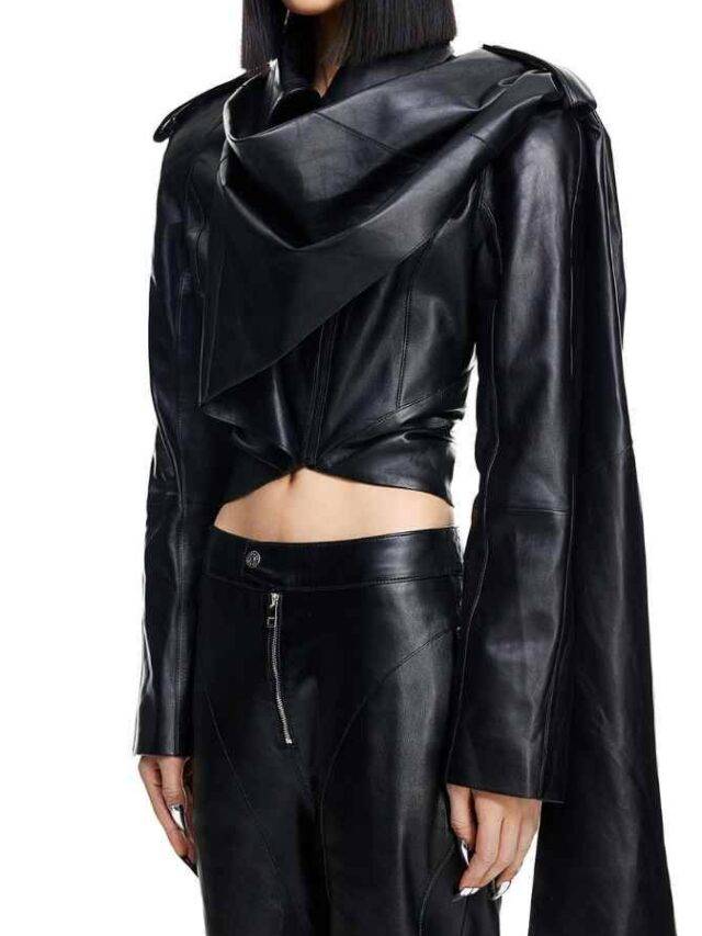 Explore the Allure of ILM's Leather Scarf Jacket for Women - INDIAN ...